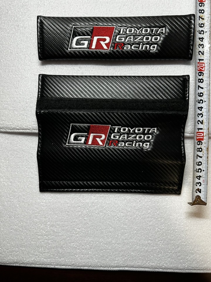 Toyota GR Sport Seat Belt Pads | Black Leather | JDM Racing Accessories ...