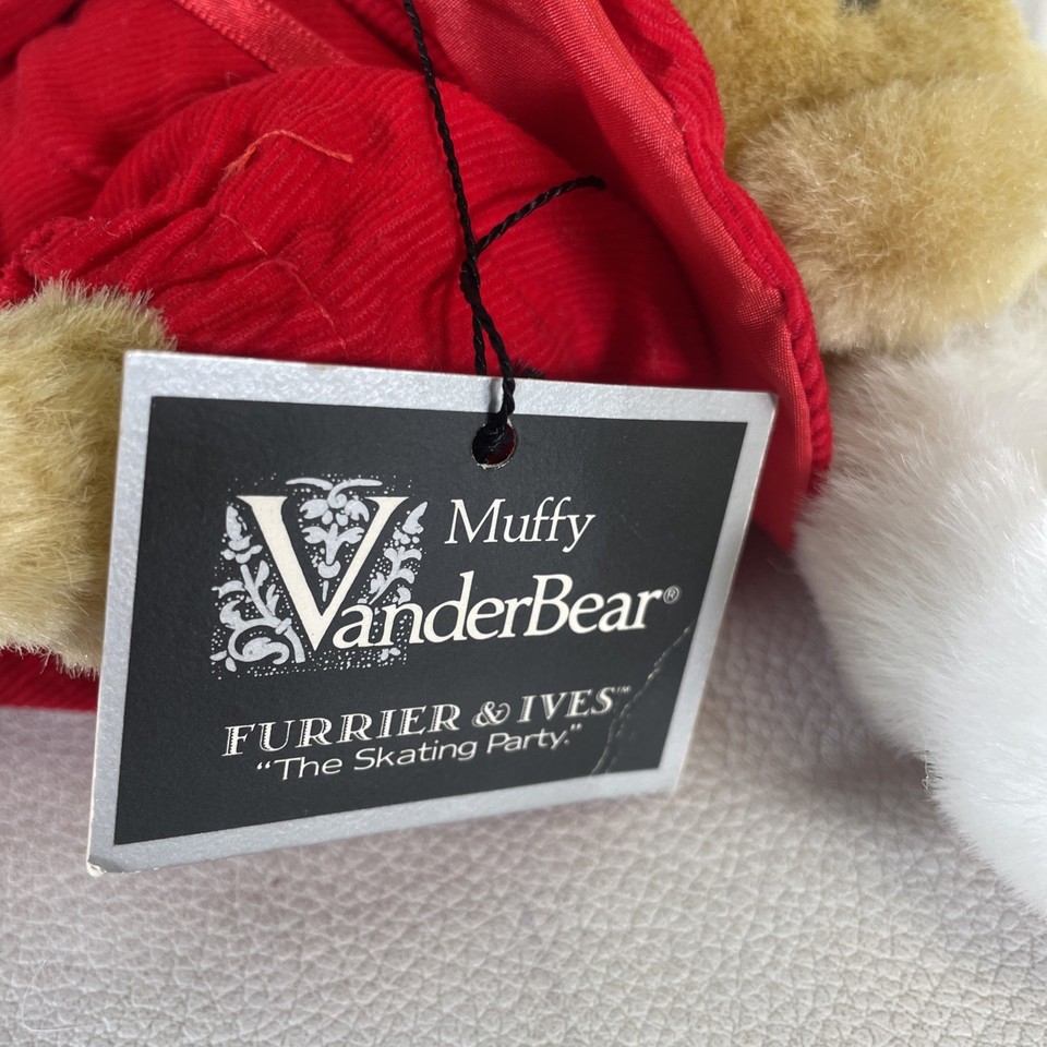 Muffy Vanderbear Furrier & Ives "Skating Party" Plush Bear 1980’s w/Tag ...