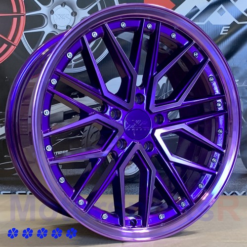 XXR 571 18 x8.5 +35 Purple Rims Wheels 5x114.3 06 15 20 Honda Civic SI ...