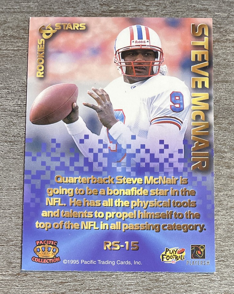 Steve McNair 1995 Pacific Triple Folders Rookies & Stars Oilers #RS-15 ...