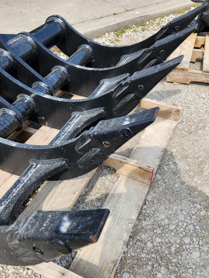 CAT 307 308 309 Excavator 48" HD Root Rake Site Cleanup Tree Clearing ...