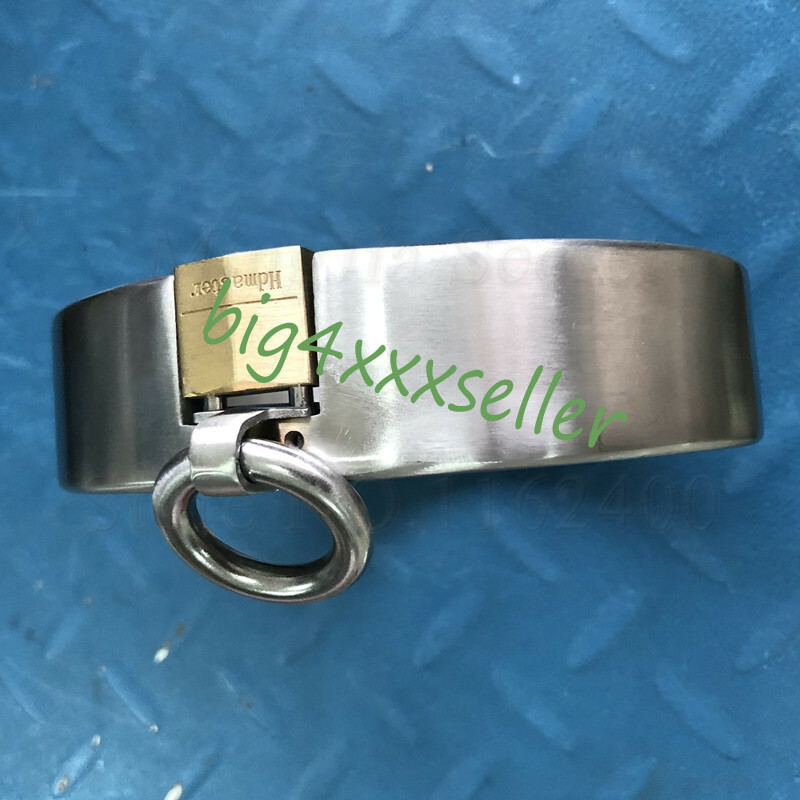 Custom Size Made Heavy Stainless Steel Slaves Restraint Binding Collar ...