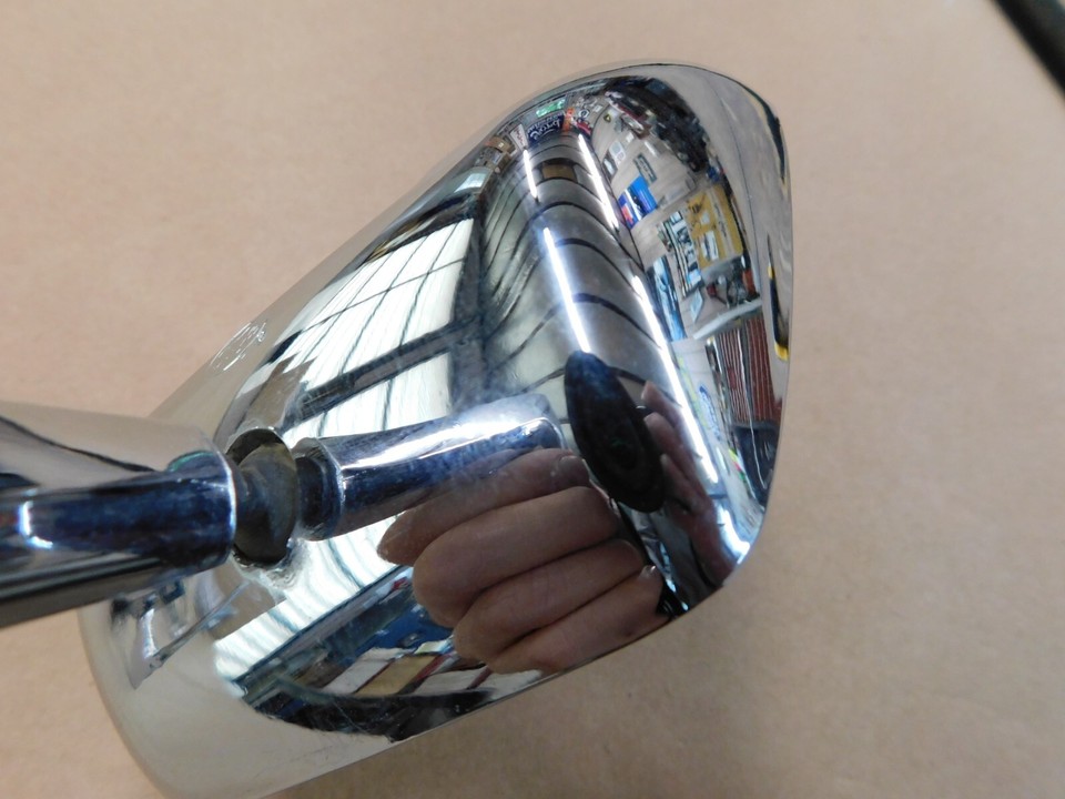 NOS OEM Ford 1964 Galaxie Fairlane Falcon Mirrors Pair w/ Crest Emblems ...