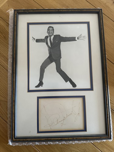 Sammy Davis JR Signed Rat Pack Framed Photo | eBay UK