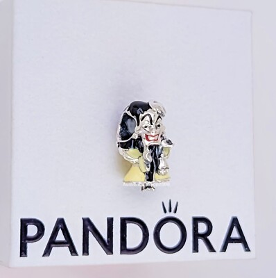 New 100% Authentic PANDORA 925 Disney Villains Cruella De Vil Charm ...