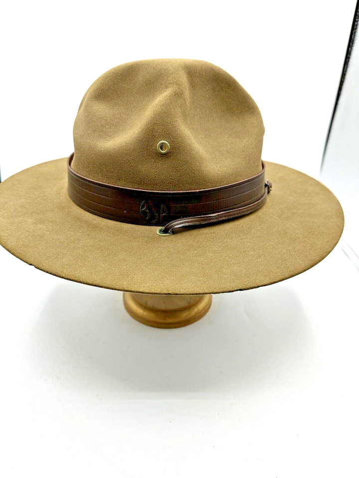 Vintage 1940's Boy Scouts of America Official Scout Master Campaign Hat ...