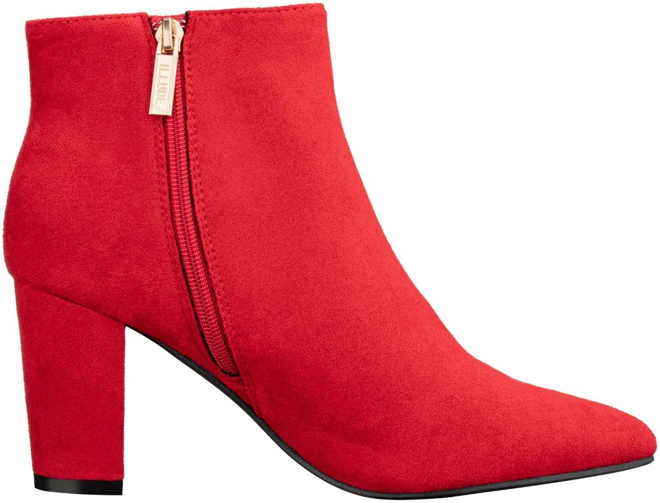 [NEW] ILLUDE Women's Fashion Ankle Boots Chunky Block Heel Pointed Toe ...