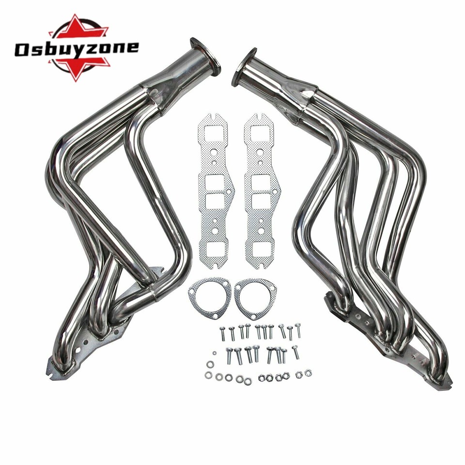 Stainless Long Tube Manifold Headers for Olds Cutlass Delta 65-74 350 ...