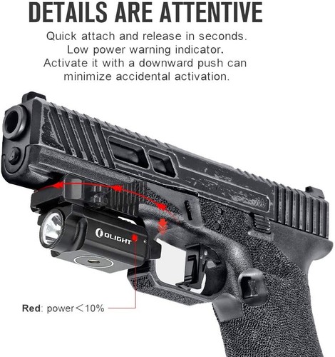 OLIGHT PL-MINI 2 Valkyrie Rail Mounted LED Rechargeable Tactical Light ...