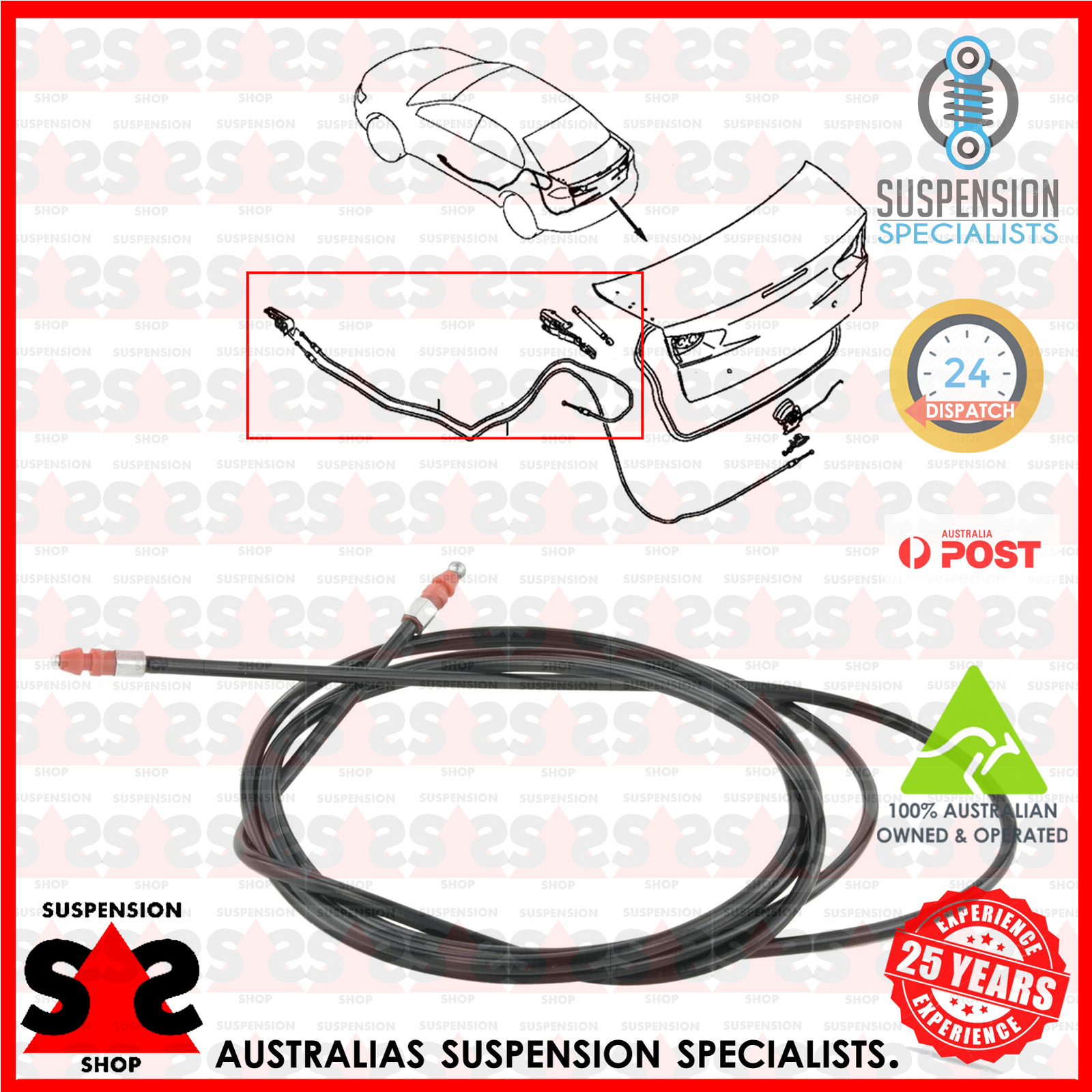 Cable Pull, Fuel Filler Cap/Flap Unit Suit MITSUBISHI Lancer Viii (Cy_A ...