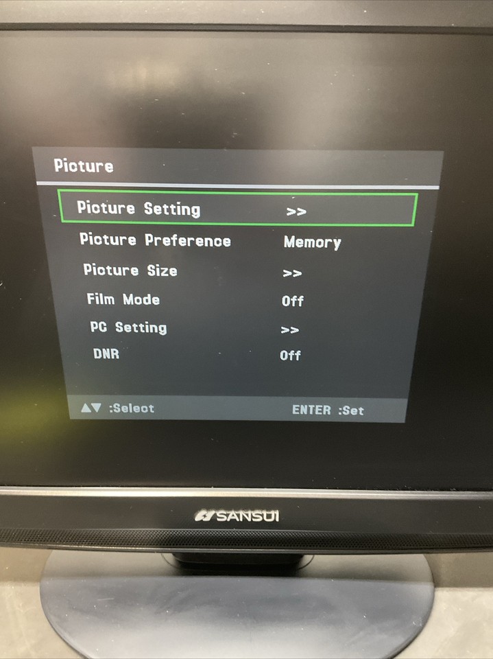 Sansui HDLCD1955A 19" 720p HD LCD Television TV NO REMOTE camping ...