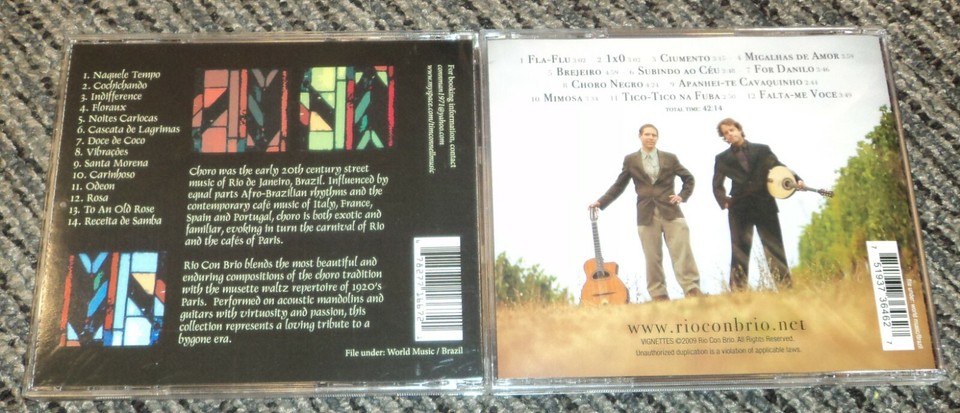 2 Rio Con Brio CDs Vignettes Whispering Brazilian Choro Music | eBay