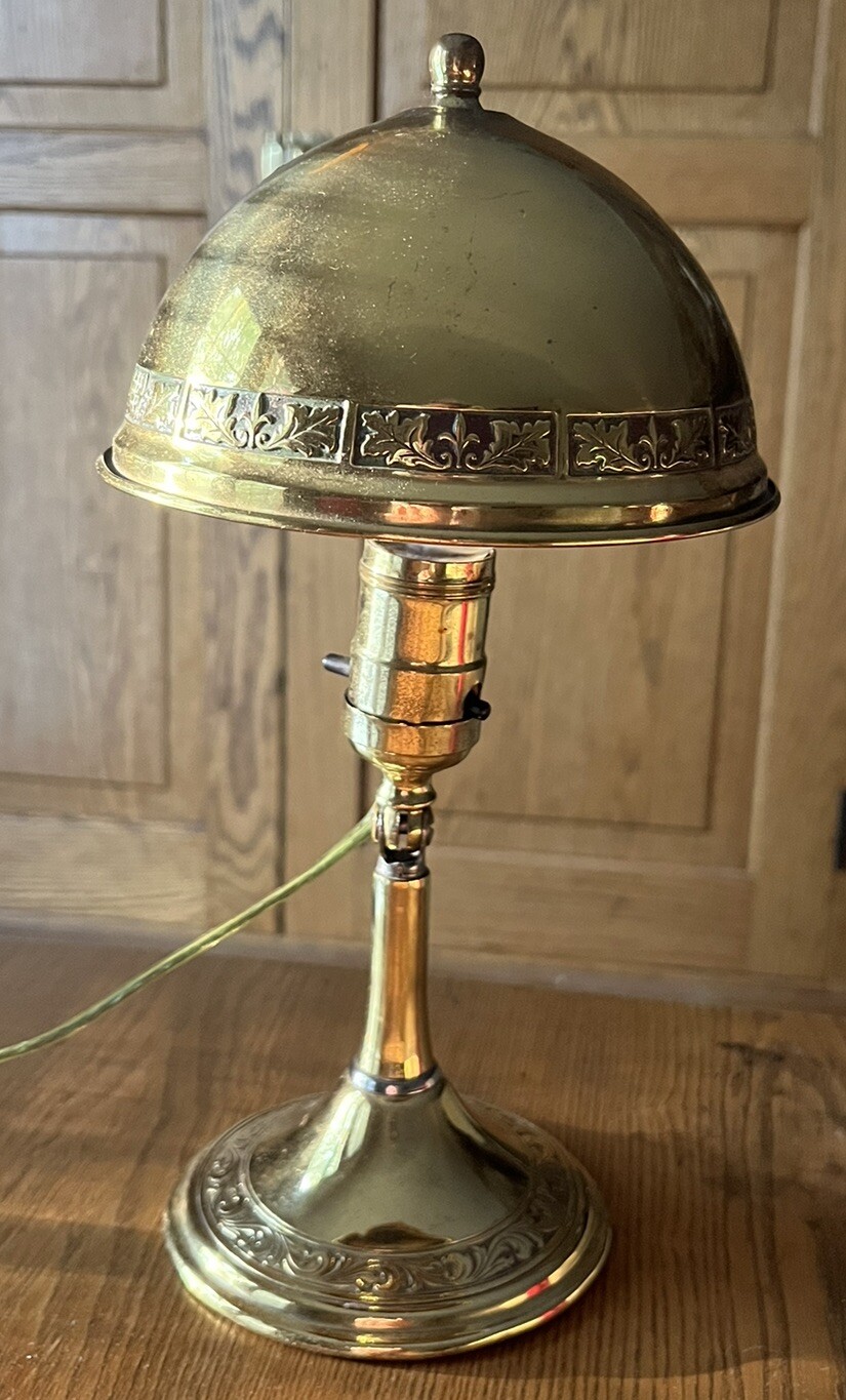 Antique Art Deco Greist Lamp Vintage Adjustable Brass Wall Sconce Table ...
