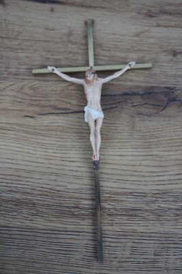 Crucifix Jesus Christ Wall Cross Metal and plastic 10 inch by 5 inch | eBay