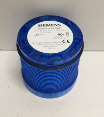 NEW OLD STOCK! SIEMENS 24V BLUE STACK LIGHT 8WD4-420-5AF | eBay