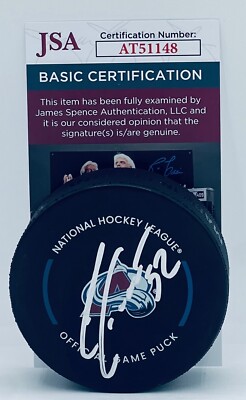Adam Foote signed Colorado Avalanche Official Game Puck autographed JSA ...