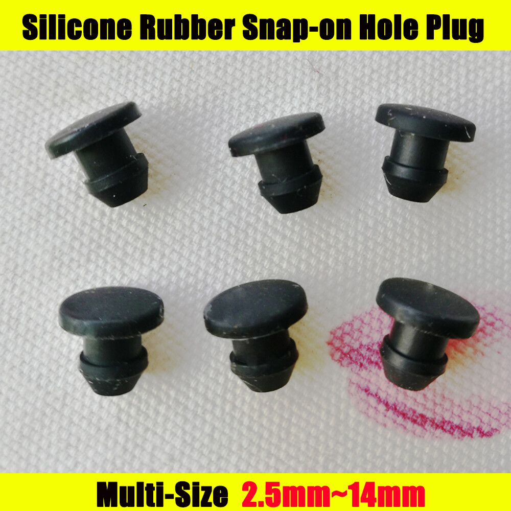 Silicone Rubber Snap-on Hole Plug Blanking End Caps Seal Stopper 2.5 ...