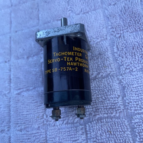 Servo-Tek SB-757A-2 Industrial Tachometer Generator 7V/1000RPM | eBay
