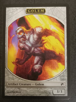 Golem MTG Magic Cards NM-M Scars of Mirrodin (SOM) TOKEN CARD | eBay