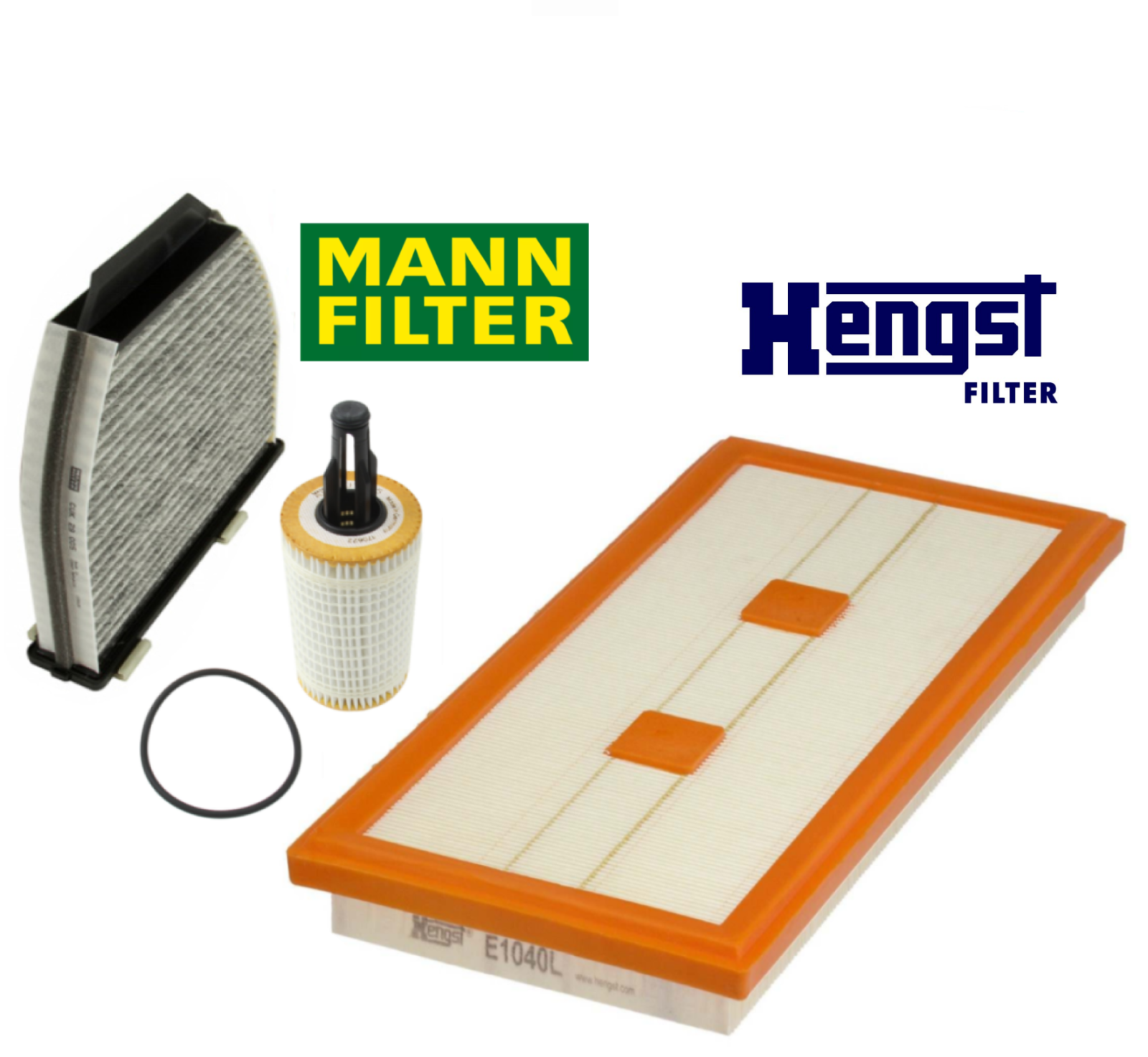 OEM Air Filter Oil Filter AC Cabin Filter Carbon for Mercedes C300 C350 ...