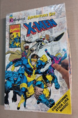 1994 Marvel Comics Colorforms X-Men Adventure Set W/ Wolverine Cyclops ...