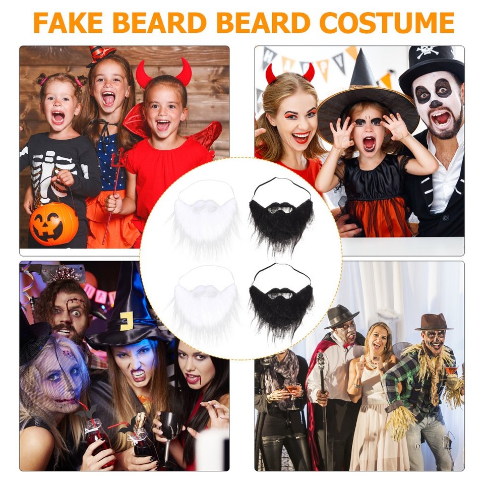 8 pcs Fake Beards Costume Beards Cosplay Party Fake Mustaches fake ...