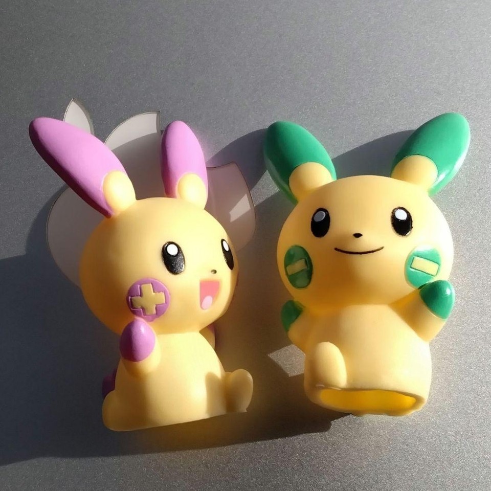 Super Rare! Plusle Minun Finger Puppet, Shiny, Pokemon Kids | eBay