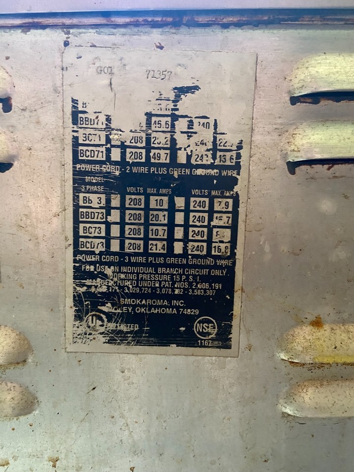 Used Smokaroma The Bar-B-Q-Boss Commercial Pressure Smoker with water ...