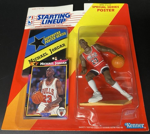 MICHAEL JORDAN 1992 STARTING LINEUP NEW NIB SEALED CHICAGO BULLS POSTER ...