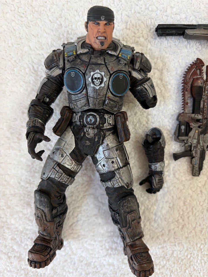NECA Gears Of War Series 3 Cog Soldier Sniper and Marcus Fenix READ ...