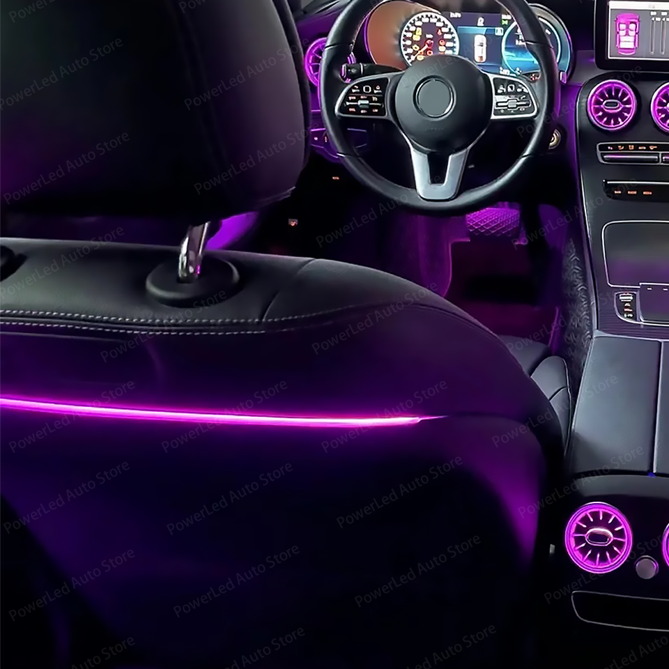 LED Co-pilot Backrest Lamp Ambient Light App Control For Mercedes Benz ...