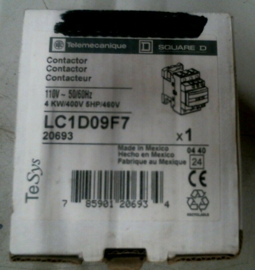 SCHNEIDER ELECTRIC TELEMECANIQUE LC1D09F7 CONTACTOR -FREE SHIPPING | eBay