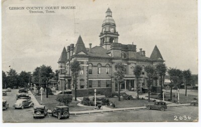 1936 Gibson County Court House Trenton Tennessee VTG Postcard Old ...