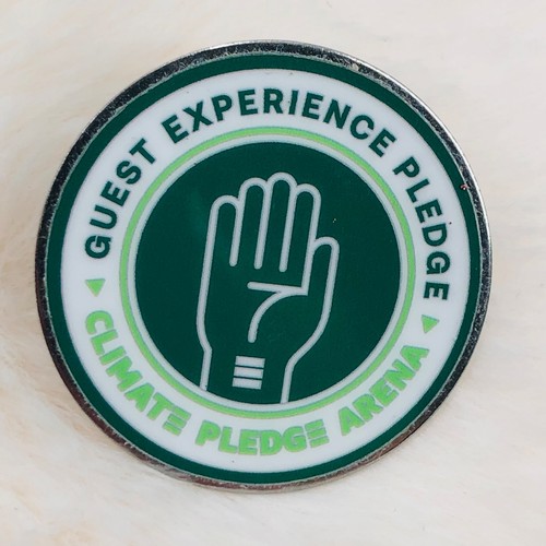 Climate Pledge Arena Guest Experience Pledge Employee Lapel Pin Badge ...