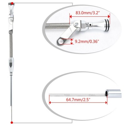 For Chevy SBC 267/305/350/4004.4/5.7/6.6 Stainless Steel Flexible Oil ...