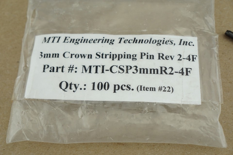 New 100 Pack 3mm Crown Stripping Pin Pins Rev 2-4F MTI-CSP3mmR2-4F ...