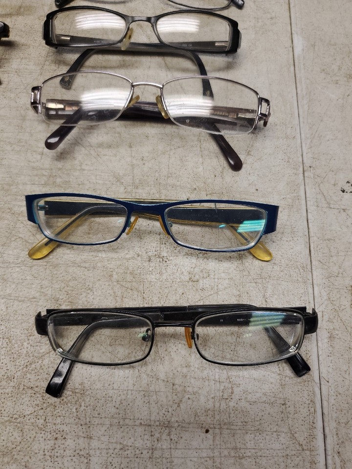 Huge Lot of 33 Assorted Brands Models Sizes Glasses Optical Frame Mixed ...