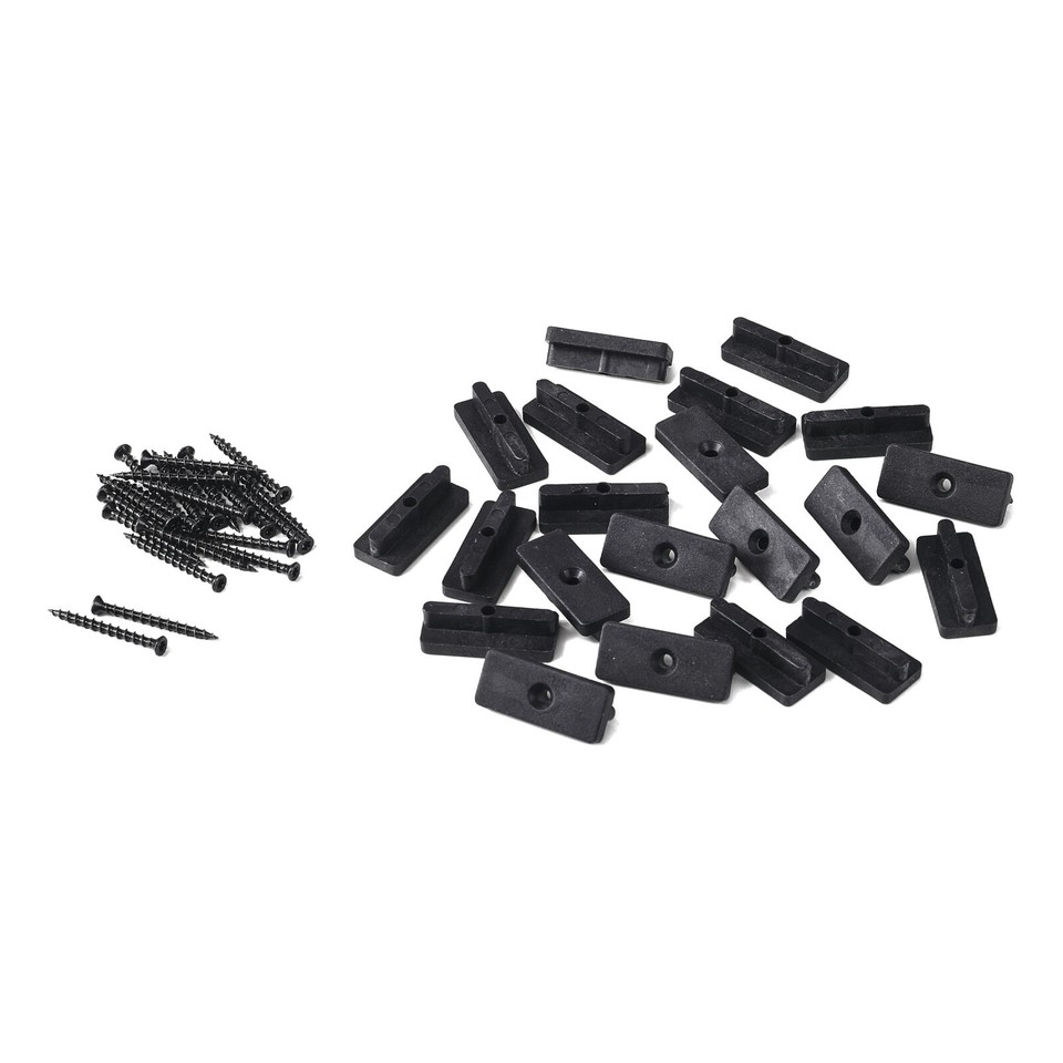20pcs Composite Decking Clips Hidden Fixings Plastic T WPC Deck Screws ...