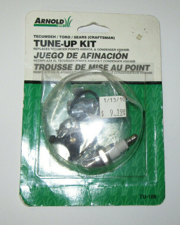 Arnold TU-106 Tune Up Kit Tecumseh Lauson Toro Sears Craftsman POINT ...