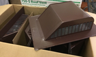 Lomanco Vents 750-S Aluminum Slant Back Roof Vent Box of 6 Brown 50 sq ...