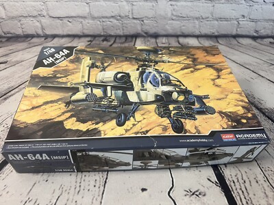 ACADEMY AH-64A MSIP APACHE PLASTIC MODEL HELICOPTER KIT 1:48 SCALE ...