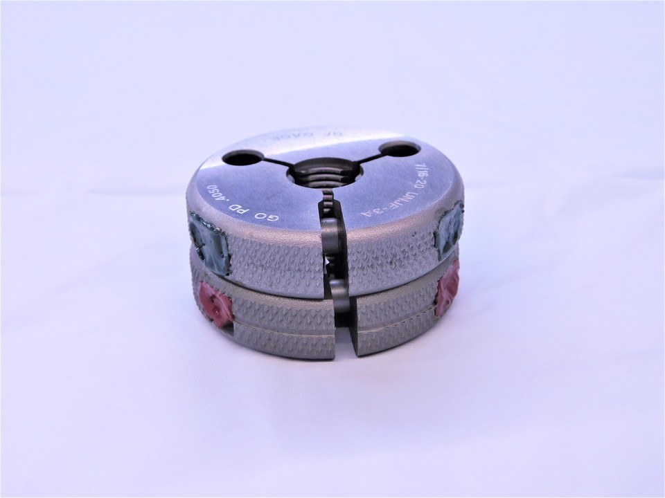 NEW 7/16 20 UNJF 3A THREAD RING GAGES .4375 GO NO GO P.D.'S = .4050 ...