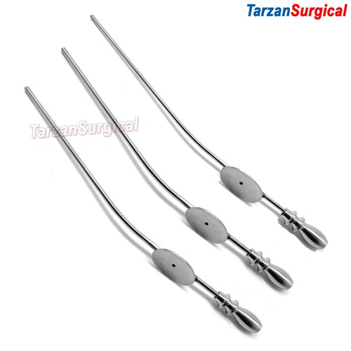 Set of 3 Baron Suction Tube# 3,5,7 Surgical 1mm, 1.7mm, 2.3mm New ...