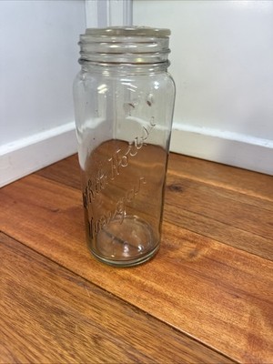 Whitehouse Vinegar Tall Jar & Glass Lid Vintage Screw Jar | eBay