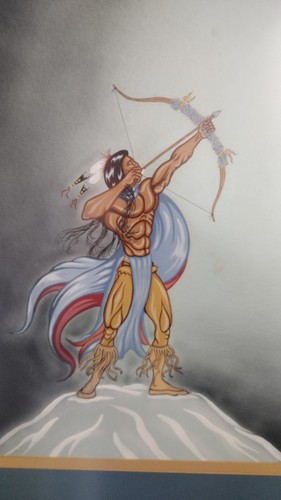Joe Rector Original Watercolor "STAR SHOOTING" 1985 Native American Art ...