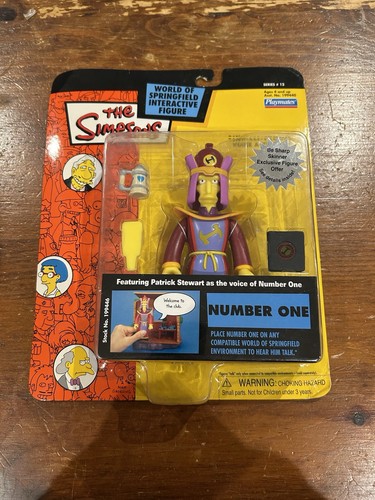 Simpsons Number One Patrick Stewart 2003 Playmates Action Figure MOC ...