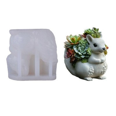 PVersatile Silicone Mould for Squirrel Planter and Holiday Decoration ...