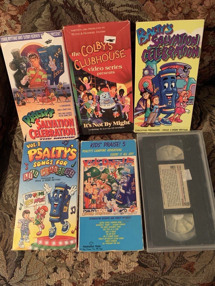 VHS LOT 1 Colby's Clubhouse & 5 Psalty's - See Pics | eBay