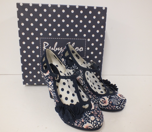 Ruby Shoo Navy Valerie Mary Jane Shoes Size 6 Boxed (Hea) | eBay UK