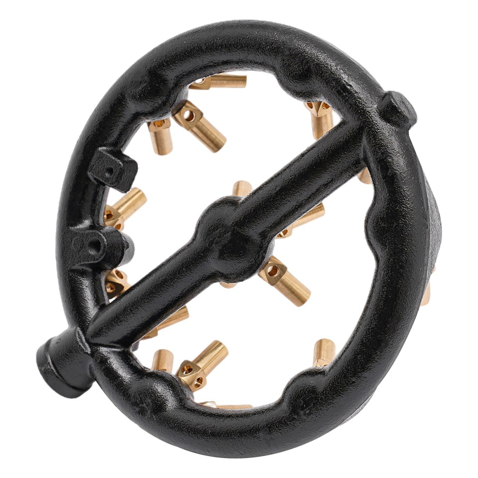 23 Tips Heads Jet Burner Round Shape Natural Gas Jet Burner 22.5cm Cast ...